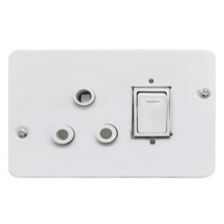 Single Industrial Switch Socket White(SGA163) - Top Brands Online